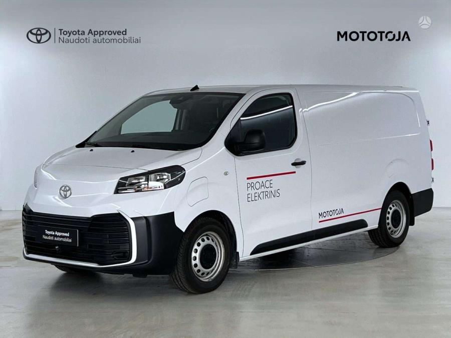 White Toyota Proace 2025 in Vilnius, with an engine capacity of 0.00 L and mileage of 8 thousand km for 33900 €, photo 1 on AUTOMOTO.COM.LV
