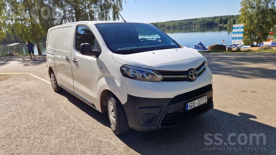 White Toyota Proace 2018 in Jekabpils, with an engine capacity of 1.50 L and mileage of 188 thousand km for 6700 €, photo 1 on AUTOMOTO.COM.LV