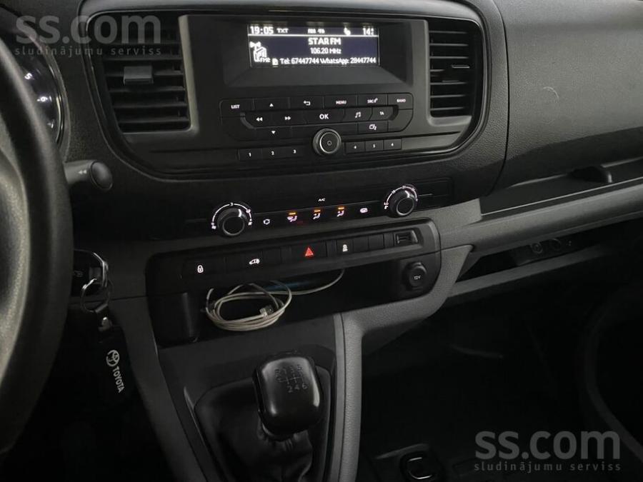 White Toyota Proace 2019 in Riga, with an engine capacity of 2.00 L and mileage of 210 thousand km for 8750 €, photo 13 on AUTOMOTO.COM.LV