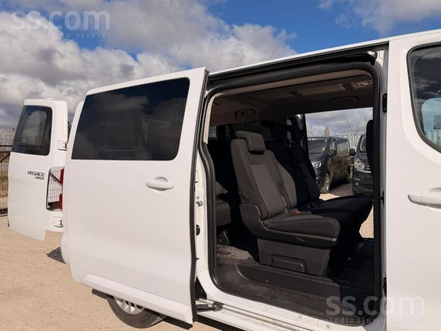 White Toyota Proace 2023 in Riga, with an engine capacity of 2.00 L and mileage of 160 thousand km for 20550 €, photo 12 on AUTOMOTO.COM.LV