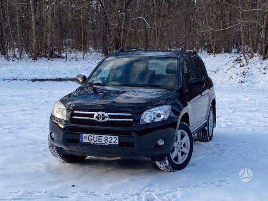 Black Toyota RAV4 2008 in Vilnius, with an engine capacity of 2.00 L and mileage of 206 thousand km for 7400 €, photo 1 on AUTOMOTO.COM.LV