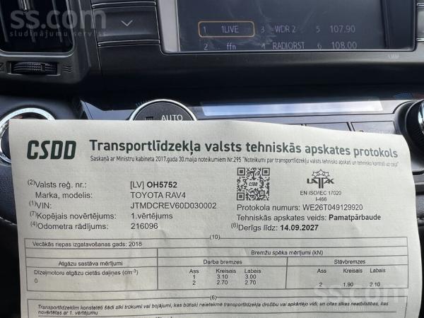 Melns Toyota RAV4 2014 Rīga, ar dzinēja tilpumu 2.20 L un nobraukumu 216 tūkst. km par 12150 €, foto 6 vietnē AUTOMOTO.COM.LV