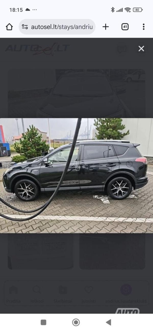 Black Toyota RAV4 2017 in Klaipeda, with an engine capacity of 2.50 L and mileage of 133 thousand km for 17950 €, photo 7 on AUTOMOTO.COM.LV