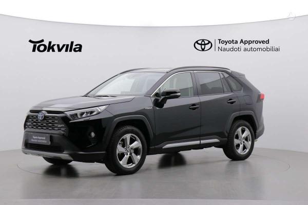 Black Toyota RAV4 2021 in Vilnius, with an engine capacity of 2.49 L and mileage of 35 thousand km for 32900 €, photo 1 on AUTOMOTO.COM.LV
