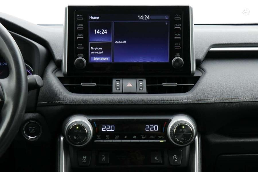 Black Toyota RAV4 2021 in Vilnius, with an engine capacity of 1.99 L and mileage of 79 thousand km for 25900 €, photo 16 on AUTOMOTO.COM.LV