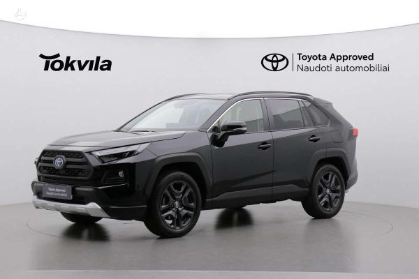 Black Toyota RAV4 2024 in Vilnius, with an engine capacity of 2.49 L and mileage of 37 thousand km for 40900 €, photo 1 on AUTOMOTO.COM.LV