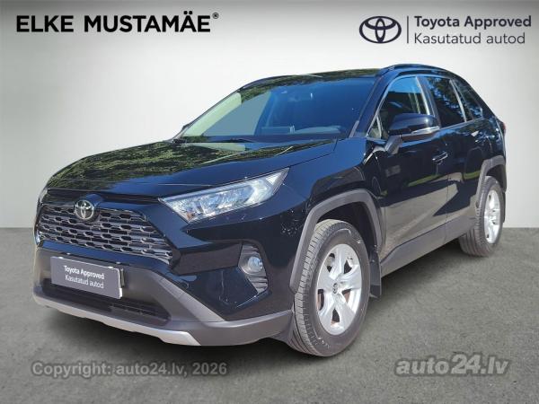 Black Toyota RAV4 2021 in Tallinn, with an engine capacity of 1.99 L and mileage of 54 thousand km for 25495 €, photo 1 on AUTOMOTO.COM.LV