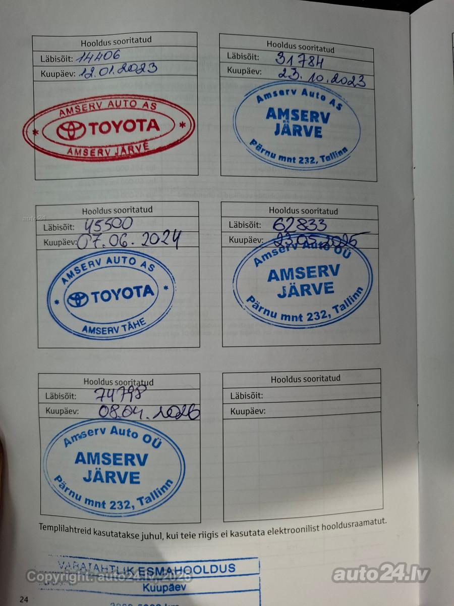 Черный Тойота РАВ 4 2022 в Саку, объемом двигателя 2.50 л и пробегом 78 тыс. км за 29500 €, фото 17 на AUTOMOTO.COM.LV