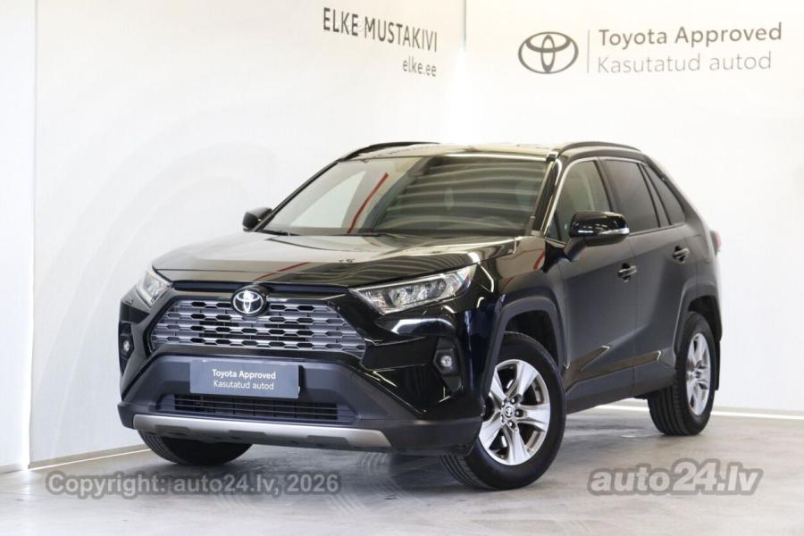 Black Toyota RAV4 2023 in Tallinn, with an engine capacity of 1.99 L and mileage of 51 thousand km for 30990 €, photo 1 on AUTOMOTO.COM.LV
