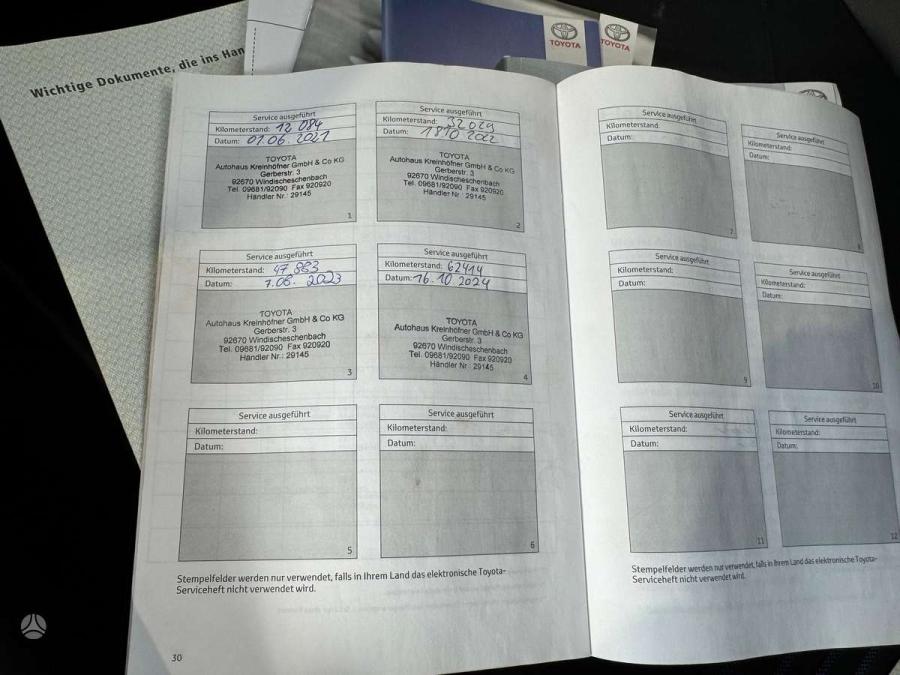 Blue Toyota RAV4 2020 in Siauliai, with an engine capacity of 2.49 L and mileage of 88 thousand km for 30900 €, photo 33 on AUTOMOTO.COM.LV