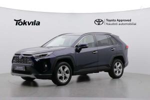 Zils Toyota RAV4 2021 Viļņa, ar dzinēja tilpumu 2.49 L un nobraukumu 65 tūkst. km par 34900 €, foto  vietnē AUTOMOTO.COM.LV