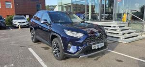 Blue Toyota RAV4 2021 in Vilnius, with an engine capacity of 2.49 L and mileage of 77 thousand km for 32850 €, photo 4 on AUTOMOTO.COM.LV