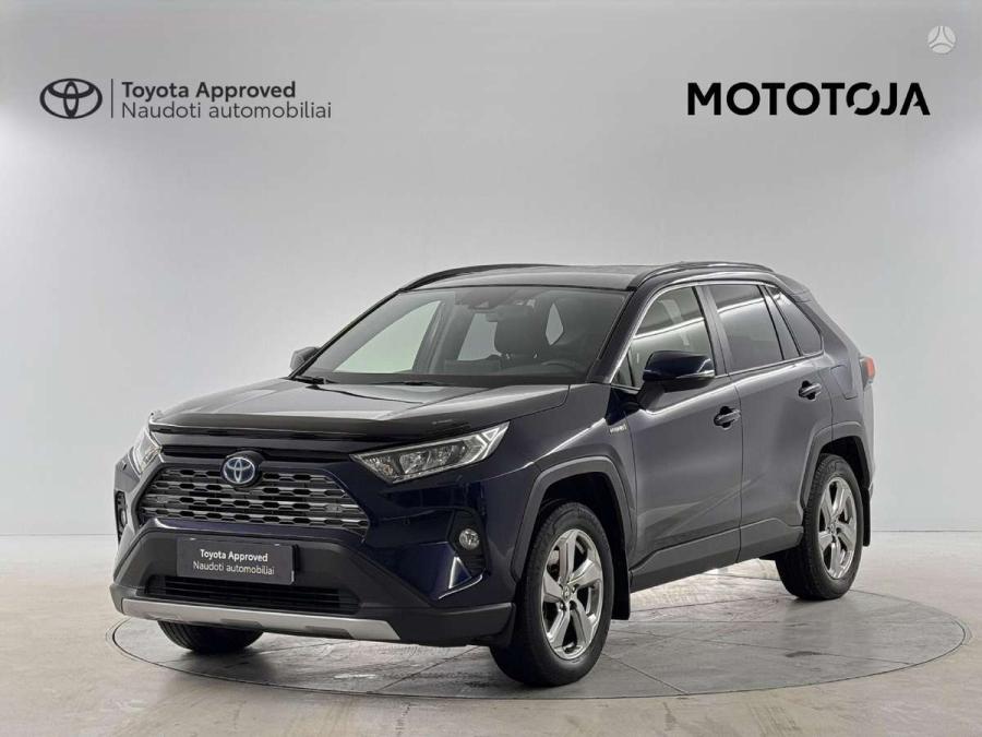 Zils Toyota RAV4 2022 Viļņa, ar dzinēja tilpumu 2.49 L un nobraukumu 64 tūkst. km par 32900 €, foto 1 vietnē AUTOMOTO.COM.LV
