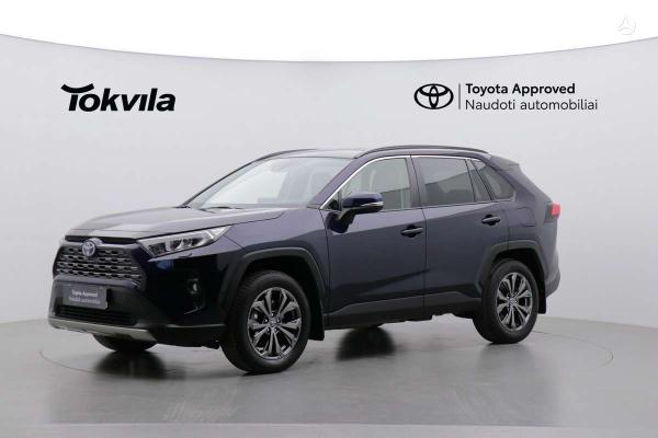 Zils Toyota RAV4 2022 Viļņa, ar dzinēja tilpumu 2.49 L un nobraukumu 56 tūkst. km par 34900 €, foto 1 vietnē AUTOMOTO.COM.LV