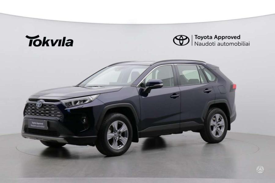 Zils Toyota RAV4 2022 Viļņa, ar dzinēja tilpumu 2.49 L un nobraukumu 15 tūkst. km par 29990 €, foto 1 vietnē AUTOMOTO.COM.LV