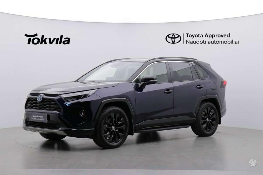 Zils Toyota RAV4 2025 Viļņa, ar dzinēja tilpumu 2.49 L un nobraukumu 18 tūkst. km par 43900 €, foto 1 vietnē AUTOMOTO.COM.LV