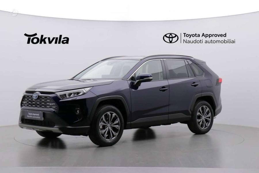 Zils Toyota RAV4 2025 Viļņa, ar dzinēja tilpumu 2.49 L un nobraukumu 10 tūkst. km par 43500 €, foto 1 vietnē AUTOMOTO.COM.LV