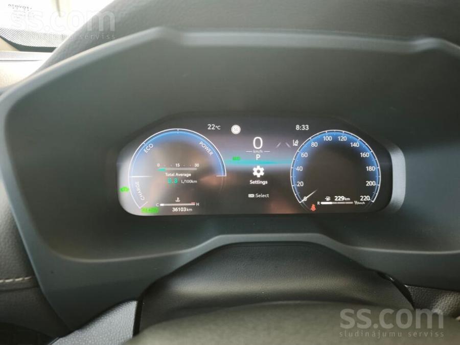 Blue Toyota RAV4 2025 in Riga, with an engine capacity of 2.50 L and mileage of 36 thousand km for 34900 €, photo 18 on AUTOMOTO.COM.LV