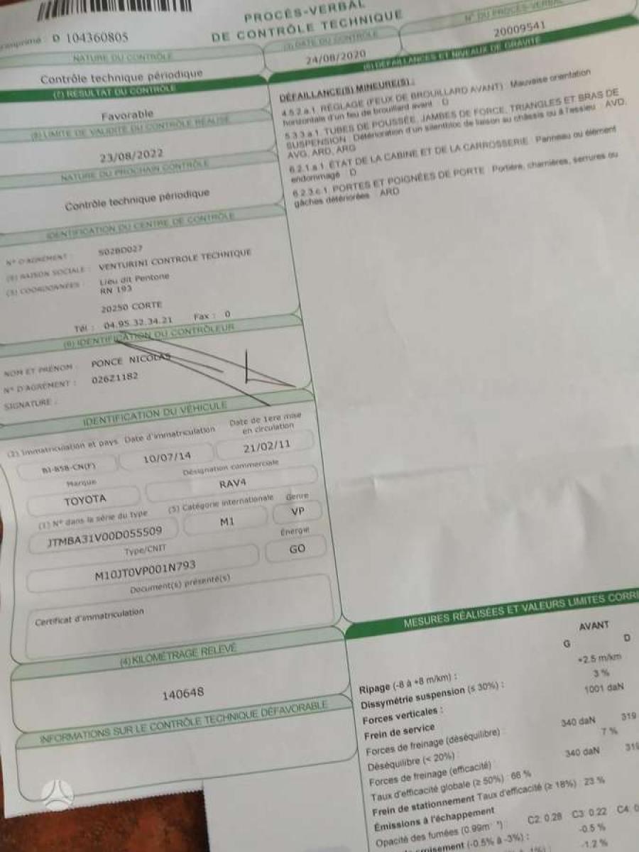 Brūns Toyota RAV4 2011 Tauragė, ar dzinēja tilpumu 2.20 L un nobraukumu 206 tūkst. km par 7500 €, foto 28 vietnē AUTOMOTO.COM.LV