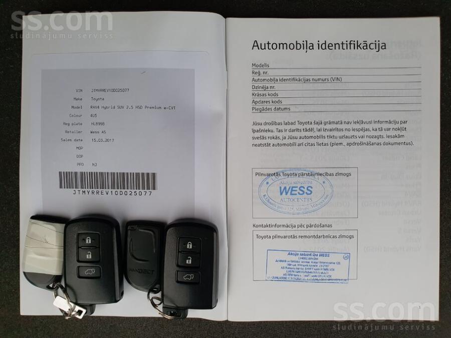 Brown Toyota RAV4 2017 in Riga, with an engine capacity of 2.20 L and mileage of 94 thousand km for 20900 €, photo 36 on AUTOMOTO.COM.LV
