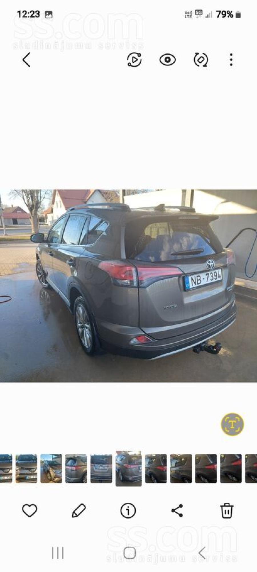 Brown Toyota RAV4 2017 in Valmiera, with an engine capacity of 2.00 L and mileage of 160 thousand km for 14990 €, photo 4 on AUTOMOTO.COM.LV