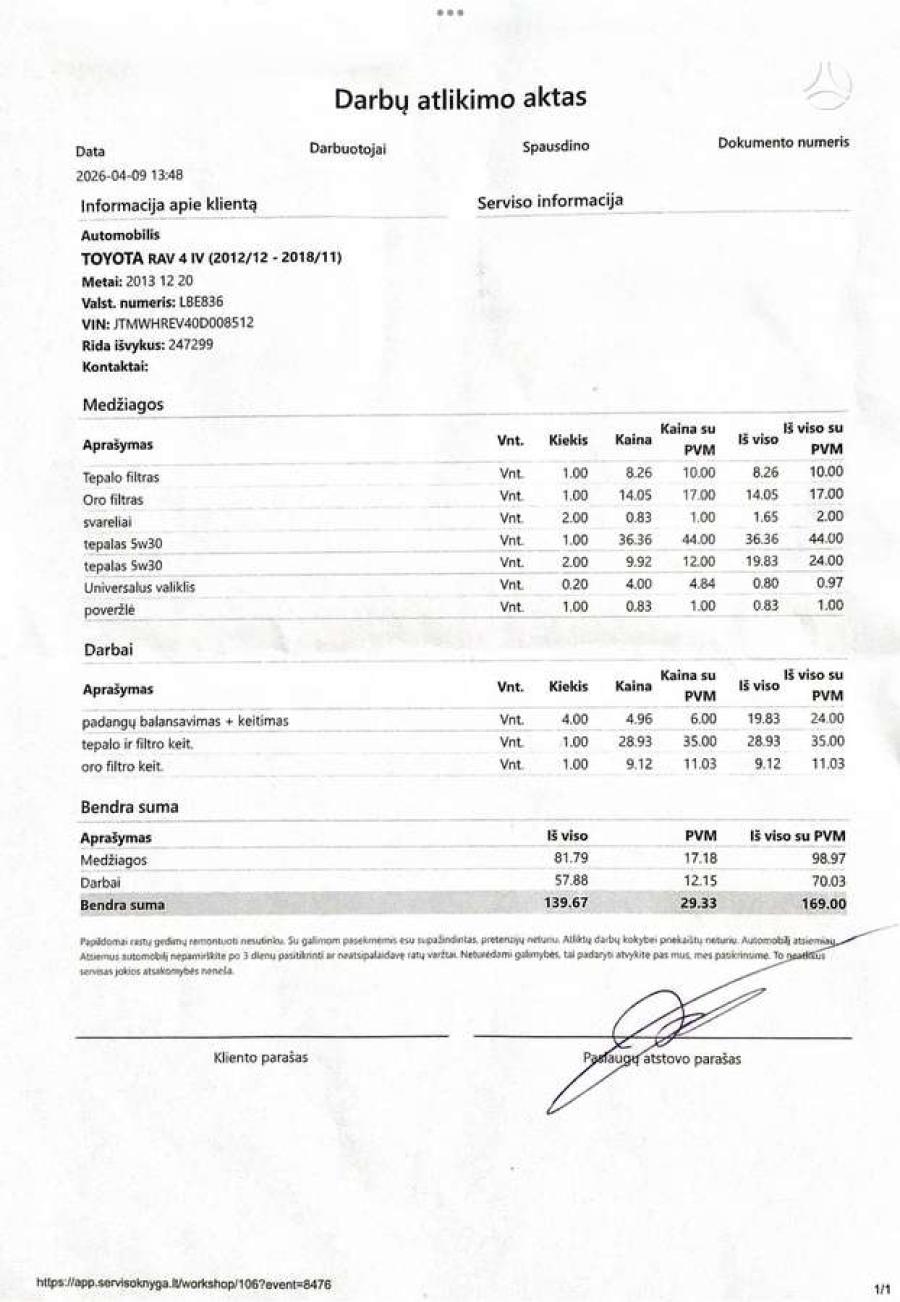 Pelēks Toyota RAV4 2013 Klaipėda, ar dzinēja tilpumu 2.00 L un nobraukumu 255 tūkst. km par 9800 €, foto 20 vietnē AUTOMOTO.COM.LV