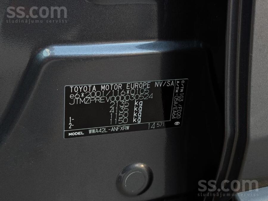 Grey Toyota RAV4 2017 in Jurmala, with an engine capacity of 2.00 L and mileage of 293 thousand km for 12950 €, photo 30 on AUTOMOTO.COM.LV