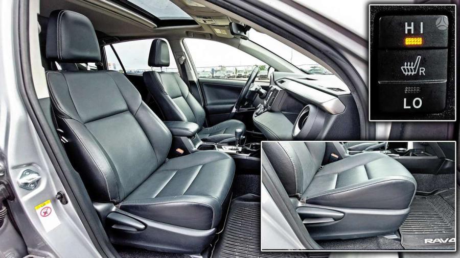 Pelēks Toyota RAV4 2017 Viļņa, ar dzinēja tilpumu 2.49 L un nobraukumu 135 tūkst. km par 18800 €, foto 34 vietnē AUTOMOTO.COM.LV