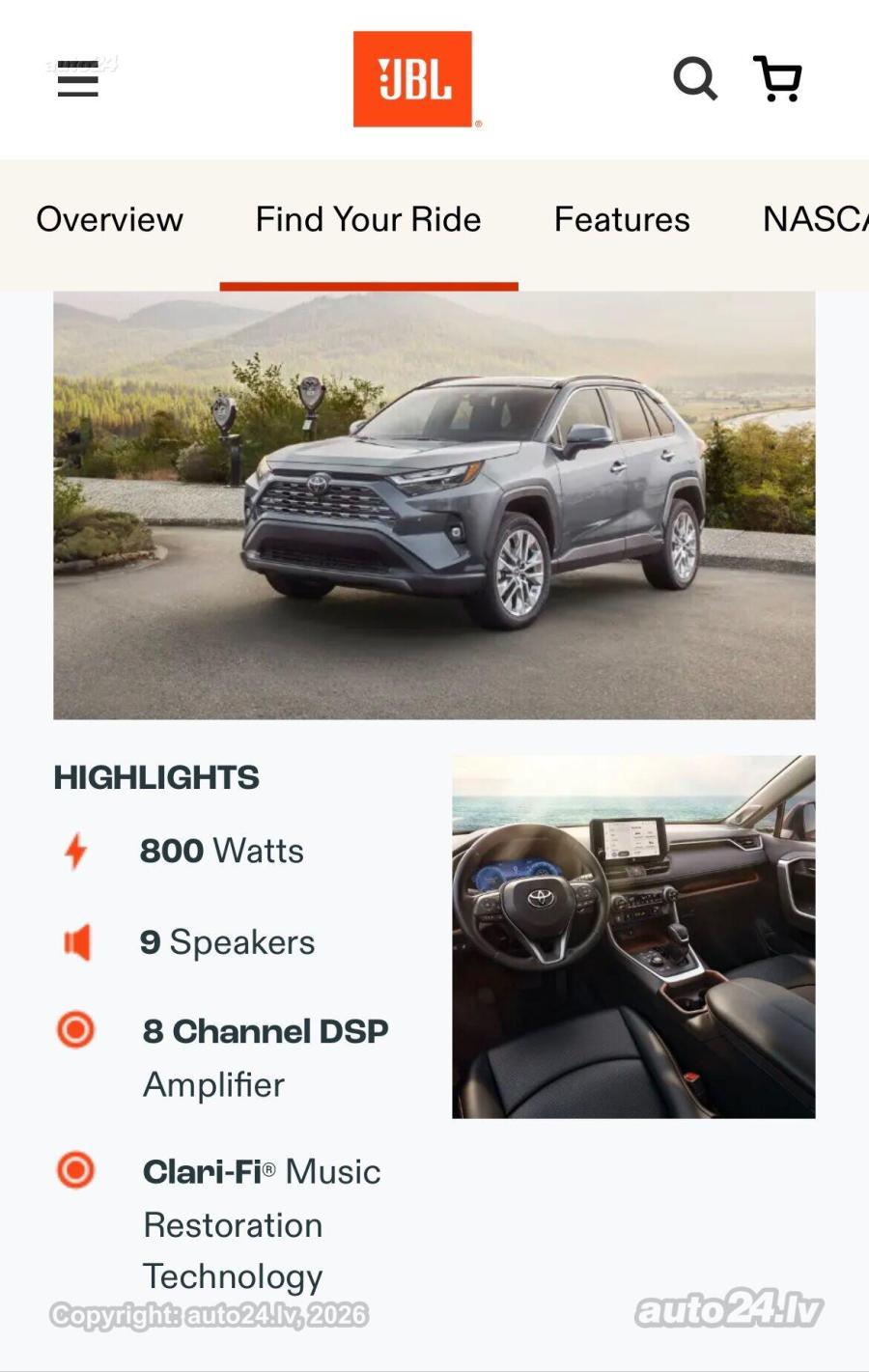 Grey Toyota RAV4 2019 in Tallinn, with an engine capacity of 2.50 L and mileage of 95 thousand km for 30900 €, photo 22 on AUTOMOTO.COM.LV