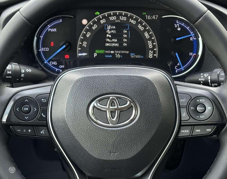 Grey Toyota RAV4 2019 in Vilnius, with an engine capacity of 2.49 L and mileage of 167 thousand km for 20990 €, photo 27 on AUTOMOTO.COM.LV