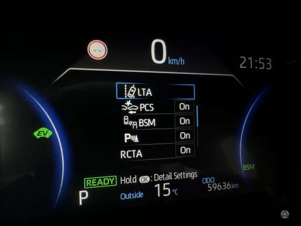 Grey Toyota RAV4 2019 in Vilnius, with an engine capacity of 2.50 L and mileage of 60 thousand km for 25500 €, photo 8 on AUTOMOTO.COM.LV