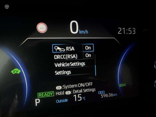 Grey Toyota RAV4 2019 in Vilnius, with an engine capacity of 2.50 L and mileage of 60 thousand km for 25500 €, photo 9 on AUTOMOTO.COM.LV