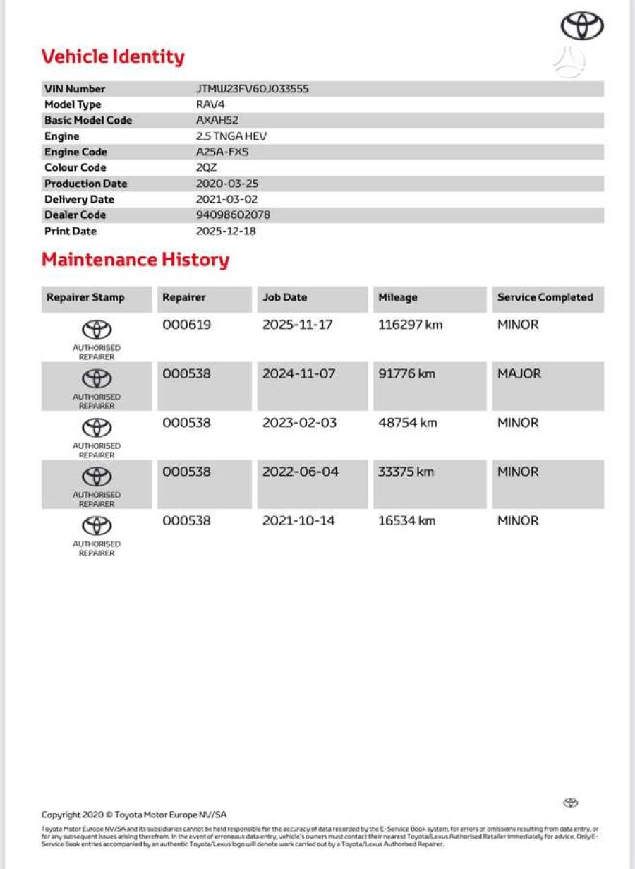 Grey Toyota RAV4 2021 in Vilnius, with an engine capacity of 2.49 L and mileage of 116 thousand km for 27900 €, photo 37 on AUTOMOTO.COM.LV