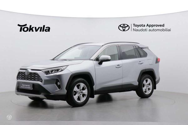 Pelēks Toyota RAV4 2021 Viļņa, ar dzinēja tilpumu 1.99 L un nobraukumu 69 tūkst. km par 24900 €, foto 1 vietnē AUTOMOTO.COM.LV