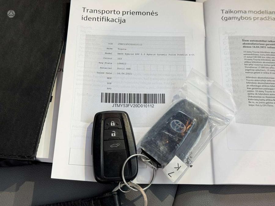 Серый Тойота РАВ 4 2021 в Шяуляй, объемом двигателя 2.49 л и пробегом 94 тыс. км за 32900 €, фото 28 на AUTOMOTO.COM.LV