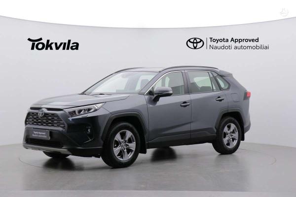 Pelēks Toyota RAV4 2022 Viļņa, ar dzinēja tilpumu 1.99 L un nobraukumu 87 tūkst. km par 26500 €, foto 1 vietnē AUTOMOTO.COM.LV