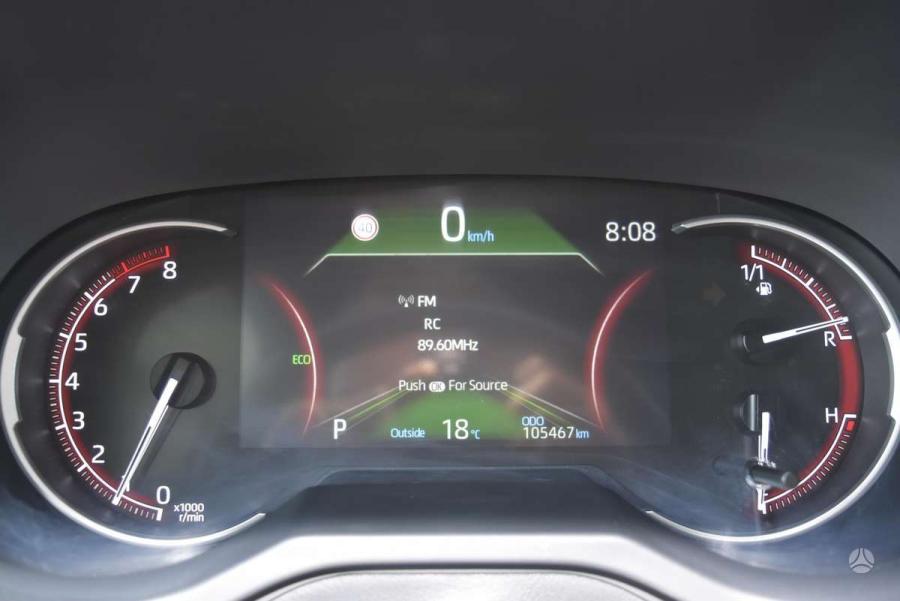 Pelēks Toyota RAV4 2022 Viļņa, ar dzinēja tilpumu 1.99 L un nobraukumu 105 tūkst. km par 21888 €, foto 19 vietnē AUTOMOTO.COM.LV