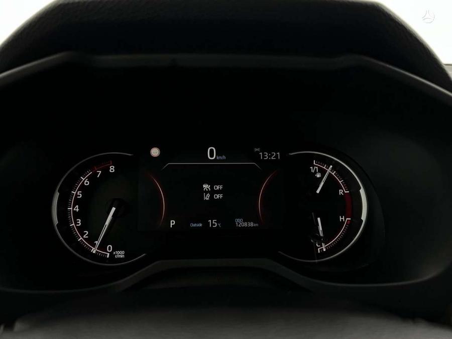 Grey Toyota RAV4 2022 in Vilnius, with an engine capacity of 1.99 L and mileage of 121 thousand km for 23900 €, photo 14 on AUTOMOTO.COM.LV
