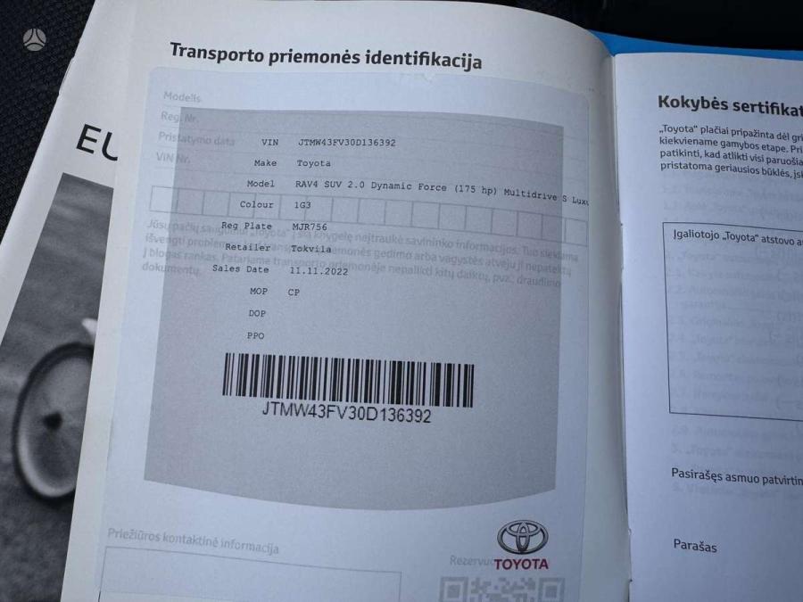 Серый Тойота РАВ 4 2022 в Вильнюс, объемом двигателя 2.00 л и пробегом 131 тыс. км за 22950 €, фото 29 на AUTOMOTO.COM.LV