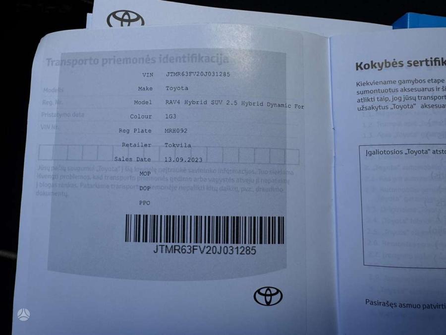 Pelēks Toyota RAV4 2023 Viļņa, ar dzinēja tilpumu 2.50 L un nobraukumu 92 tūkst. km par 31950 €, foto 34 vietnē AUTOMOTO.COM.LV