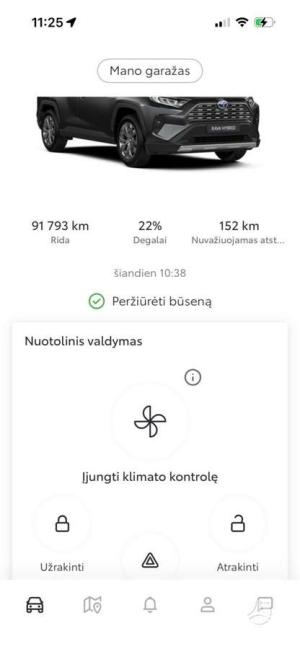 Pelēks Toyota RAV4 2023 Viļņa, ar dzinēja tilpumu 2.50 L un nobraukumu 92 tūkst. km par 31950 €, foto 37 vietnē AUTOMOTO.COM.LV