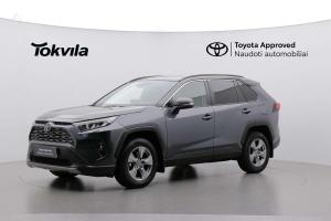 Pelēks Toyota RAV4 2023 Viļņa, ar dzinēja tilpumu 1.99 L un nobraukumu 56 tūkst. km par 29900 €, foto  vietnē AUTOMOTO.COM.LV