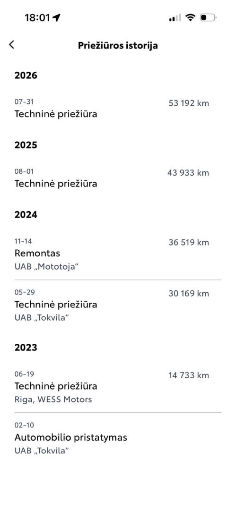 Серый Тойота РАВ 4 2023 в Авиженяй, объемом двигателя 2.00 л и пробегом 53 тыс. км за 27950 €, фото 31 на AUTOMOTO.COM.LV