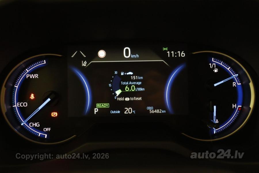 Grey Toyota RAV4 2020 in Tallinn, with an engine capacity of 2.49 L and mileage of 56 thousand km for 27900 €, photo 14 on AUTOMOTO.COM.LV