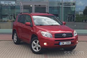 Red Toyota RAV4 2007 in Riga, with an engine capacity of 2.00 L and mileage of 218 thousand km for 4999 €, photo  on AUTOMOTO.COM.LV