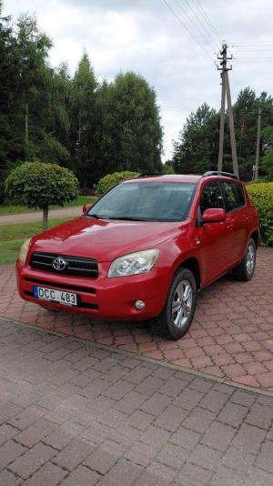 Red Toyota RAV4 2007 in Vilnius, with an engine capacity of 2.23 L and mileage of 272 thousand km for 2900 €, photo  on AUTOMOTO.COM.LV