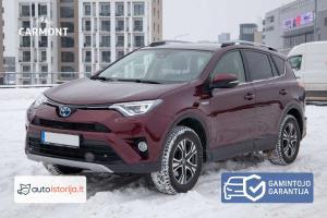 Red Toyota RAV4 2017 in Vilnius, with an engine capacity of 2.49 L and mileage of 62 thousand km for 18900 €, photo  on AUTOMOTO.COM.LV