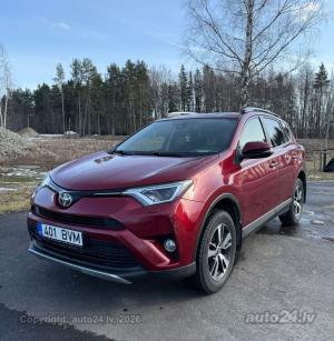 Sarkans Toyota RAV4 2017 Tallina, ar dzinēja tilpumu 2.00 L un nobraukumu 90 tūkst. km par 13900 €, foto  vietnē AUTOMOTO.COM.LV