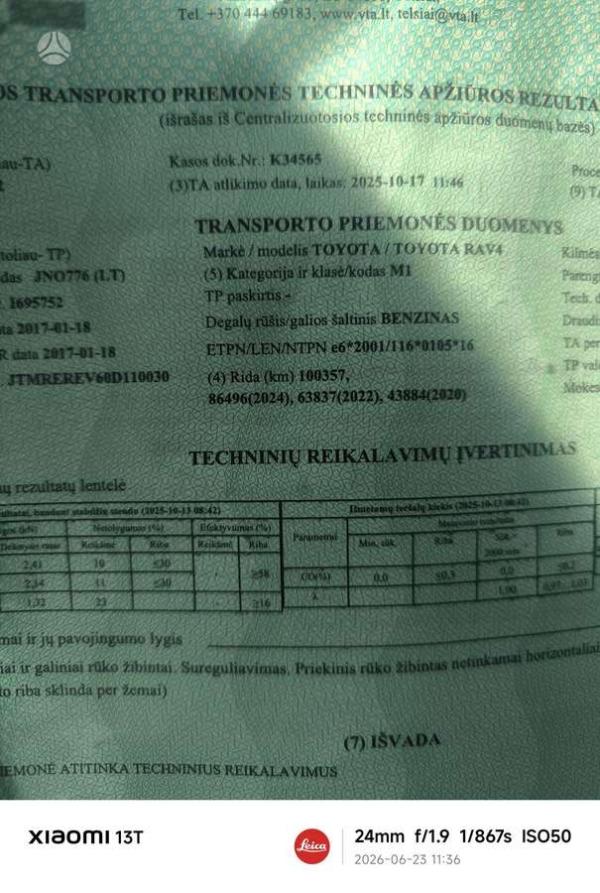 Красный Тойота РАВ 4 2017 в Мажейкяй, объемом двигателя 1.99 л и пробегом 109 тыс. км за 14200 €, фото 9 на AUTOMOTO.COM.LV