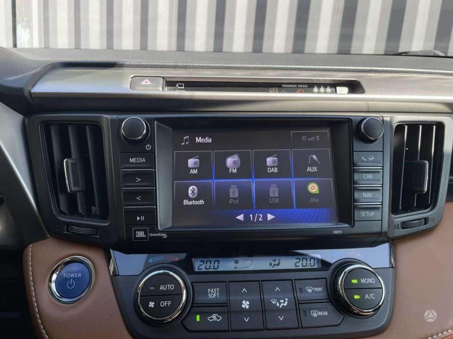 Sarkans Toyota RAV4 2018 Viļņa, ar dzinēja tilpumu 2.49 L un nobraukumu 67 tūkst. km par 23900 €, foto 18 vietnē AUTOMOTO.COM.LV